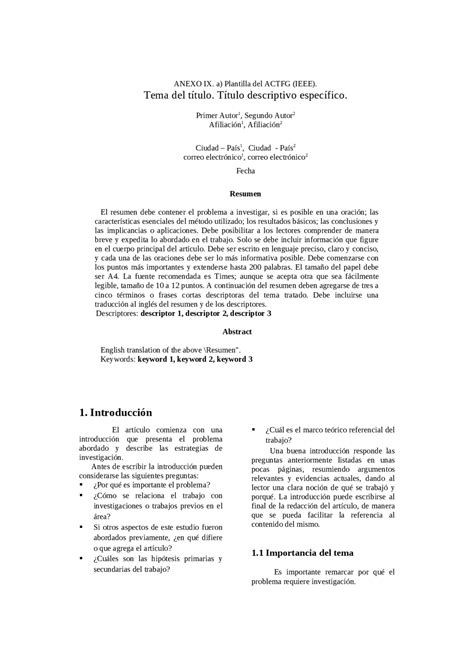 Formato De Articulo Cientifico Docsity