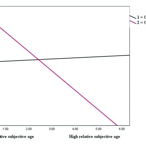 Structural Model 2 Relationship Between Relative Subjective Age