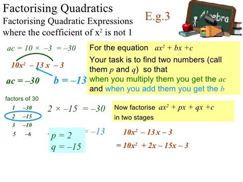 Factorising Quadratics