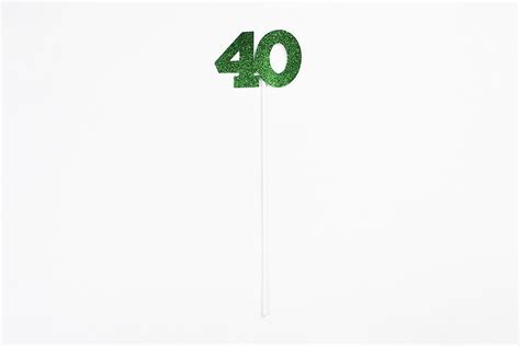 40th Birthday Centerpiece Stick 40th Anniversary Centerpiece
