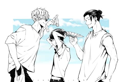 Gojou Satoru Getou Suguru And Ieiri Shoko Jujutsu Kaisen And 1 More