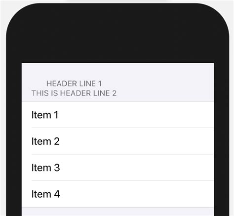 left or center justifying multiline section header for list in swiftui