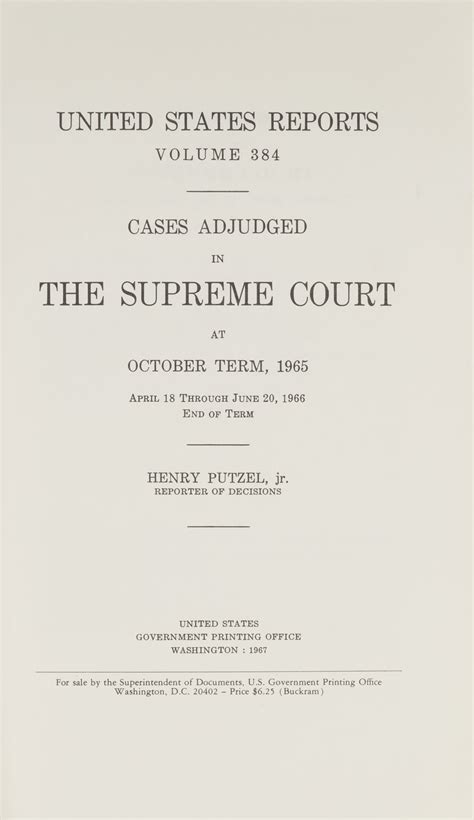 Miranda V Arizona 348 Us 436 1966 A Landmark Decision United