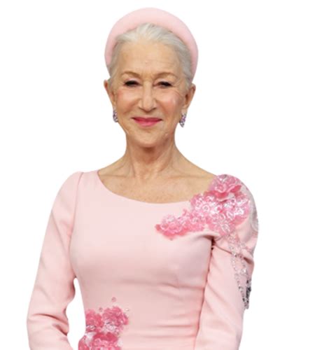 Helen Mirren Pink Dress Half Body Buddy Cutout Celebrity Cutouts