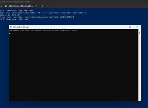 cannot access to wsl2 in windows 11 · issue 10542 · microsoft wsl · github