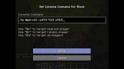how to build a 2 way teleport pad in minecraft 1 4 4 using command