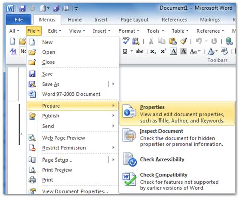 microsoft word mac document properties edenyellow