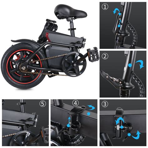 Hitway Vélo électrique E Bike E Bike Vélos De Ville Pliable Batterie 7