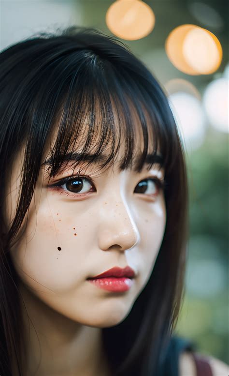 1girl Black Hair Blurry Blurry Background Blurry Foreground Seaart Ai