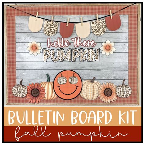 Fall Bulletin Board Kit Classroom Decor Retro Etsy