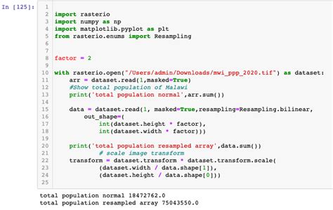 python rasterio read outshape resample does not give