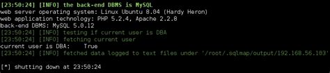 using sqlmap to get database information kali linux web penetration