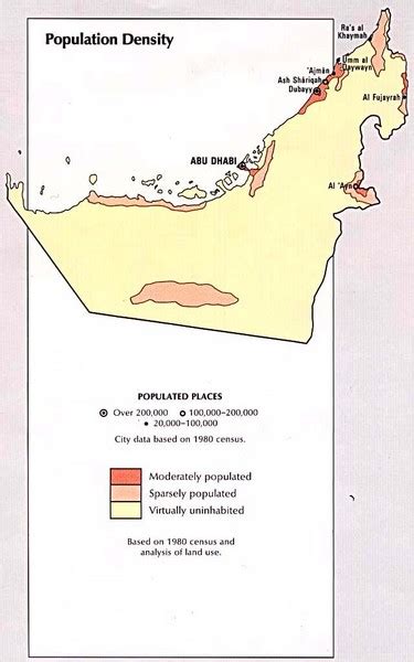 United Arab Emirates Population Map United Arab Emirates • Mappery