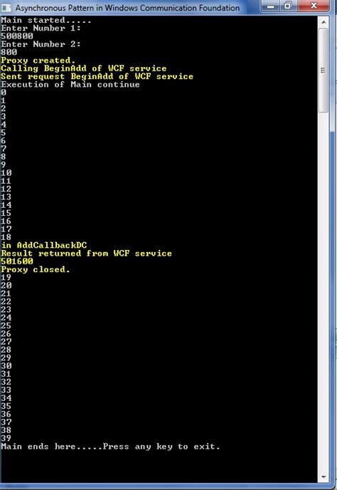 asynchronous communication in a wcf service codeproject