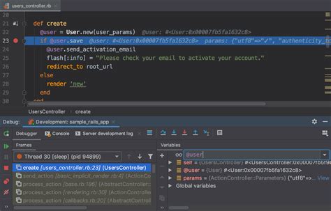 debugging in rubymine rubymine blog jetbrains