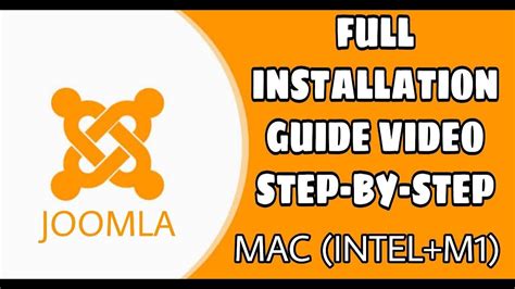 joomla 4 full installation step by step mac intel m1 using mamp