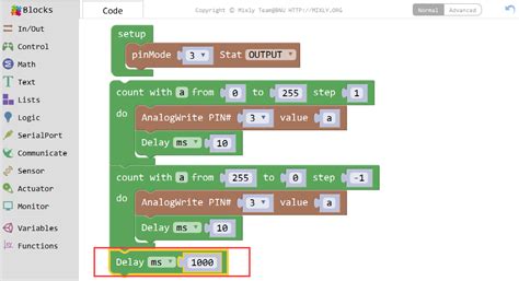 graphical programming kit for learn coding with arduino ide3 breathin
