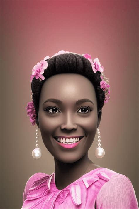 Beautiful Darkskinned Woman As 50s Housewife · Creative Fabrica