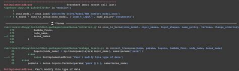 python onnx to keras notimplementederror can t modify this type of