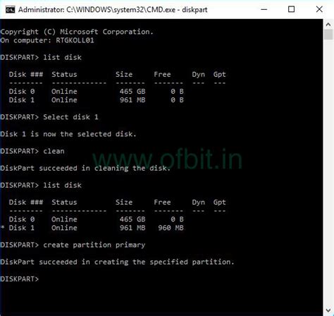 How To Use Diskpart Utility On Windows 10 [step By Step] Ofbit