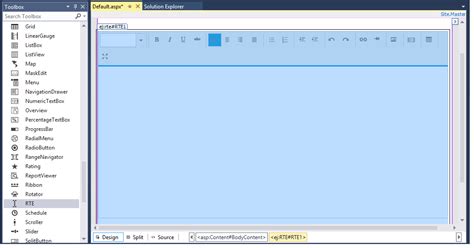 getting started with richtexteditor control for syncfusion asp