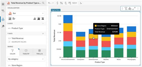 customize chart mark tooltip fields sigma computing