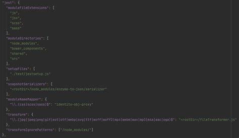 testing jest in react syntaxerror unexpected token when importing