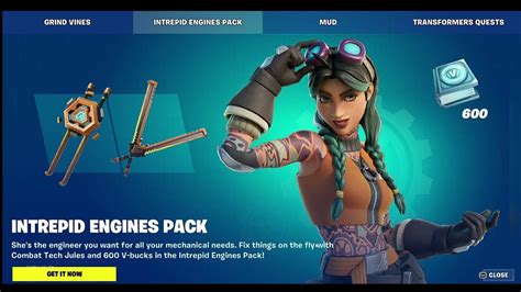 Fortnite Combat Teck Jules Intrepid Engines Pack Item Shop Showcase