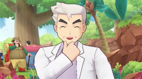 Pokemon Professor Oak Battle
