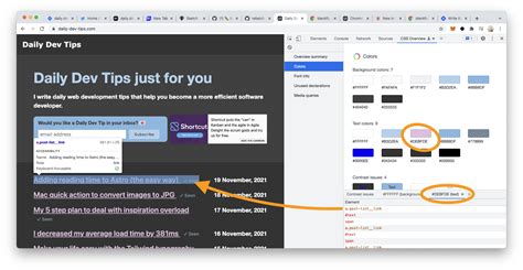 chrome devtools css overview