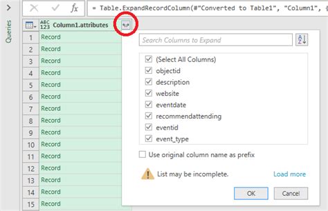 arcgis server select json records as an excel table geographic