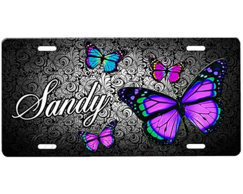 Butterfly License Plate