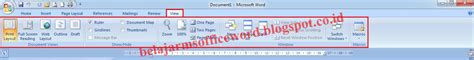 Fungsi Tab View Pada Microsoft Office Word 2007