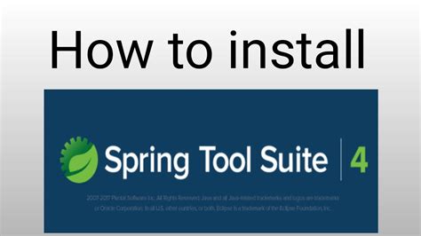 how to install spring tool suite sts latest version youtube