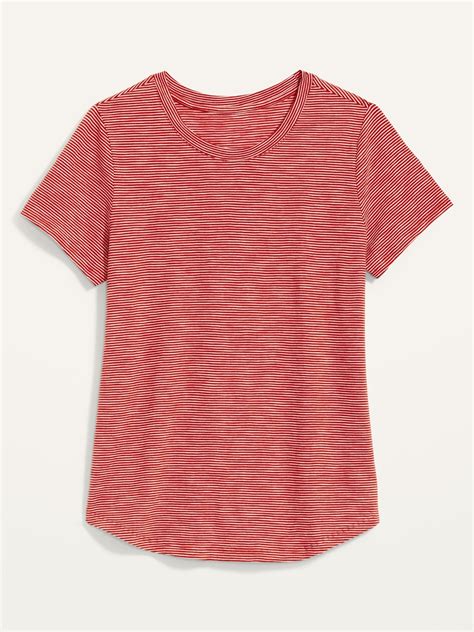 Everywear Short Sleeve Crew Neck Striped T Shirt For Women Old Navy
