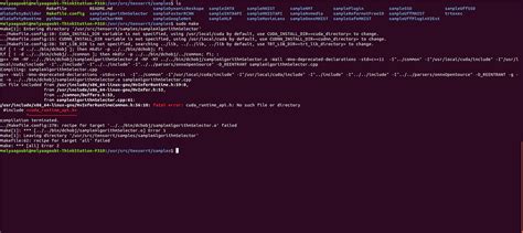 fatal error cuda runtime api h no such file or directory drive agx