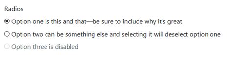 leistung kann ignoriert werden matze bootstrap multiple radio button