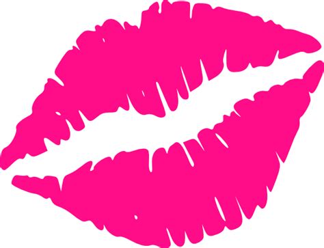 Style Guide Clker Hot Pink Lips Pink Lips Clip Art