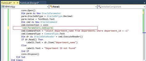 getting started with oracle data provider for vb version