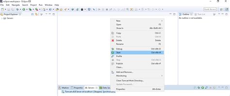 configuring eclipse ide with tomcat server on windows 10