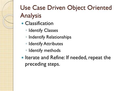 ppt object oriented analysis process powerpoint presentation free