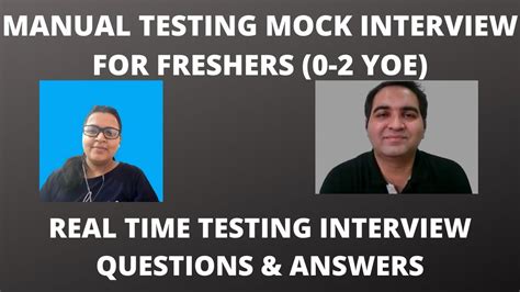 manual testing interview questions and answers manual testing mock
