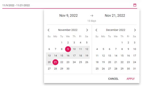 getting started with asp mvc daterangepicker syncfusion