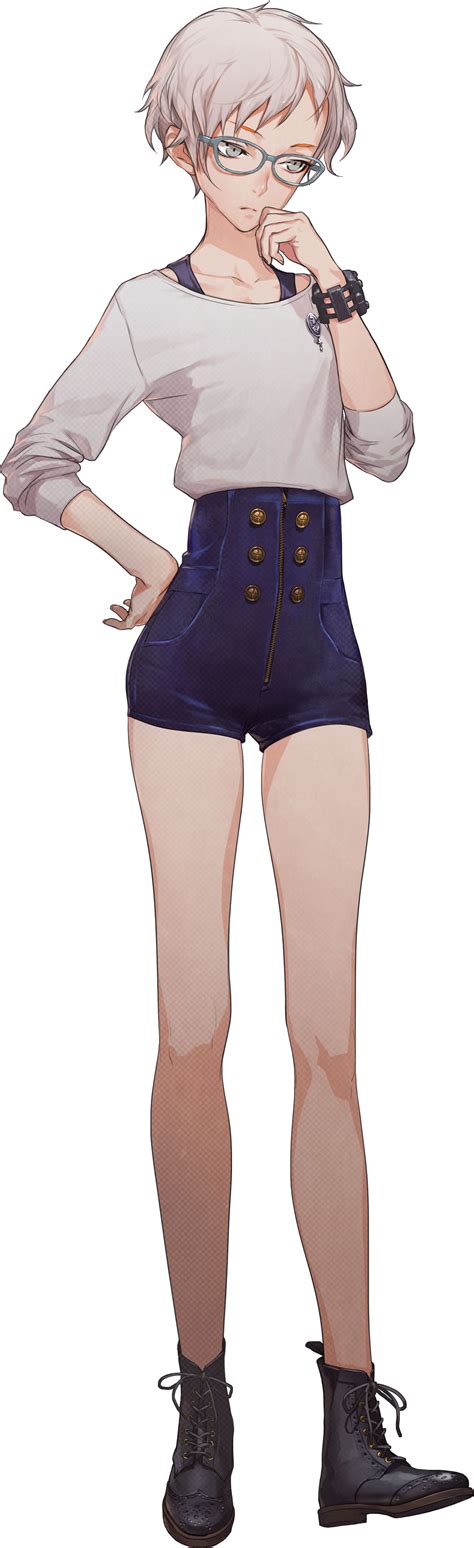 Safebooru 1girl Absurdres Blue Framed Eyewear Boots Full Body Glasses