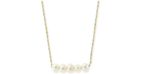Effy Cultured Freshwater Pearl 3 1 2mm Collar Necklace In 14k Gold