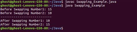 swap two numbers without third variable in java ahirlabs