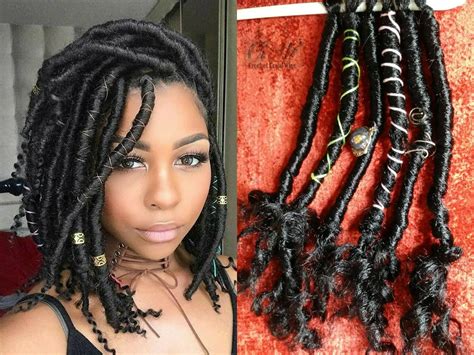 Goddess Faux Loc Dread Locs 100 Pieces Lot 12 24 In Full Head Etsy
