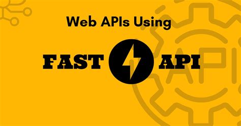build web apis in a few steps using fastapi in python