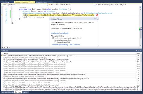 troubleshooting asp web forms controls devexpress documentation
