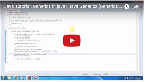 java tutorial generics in java java generics [generics